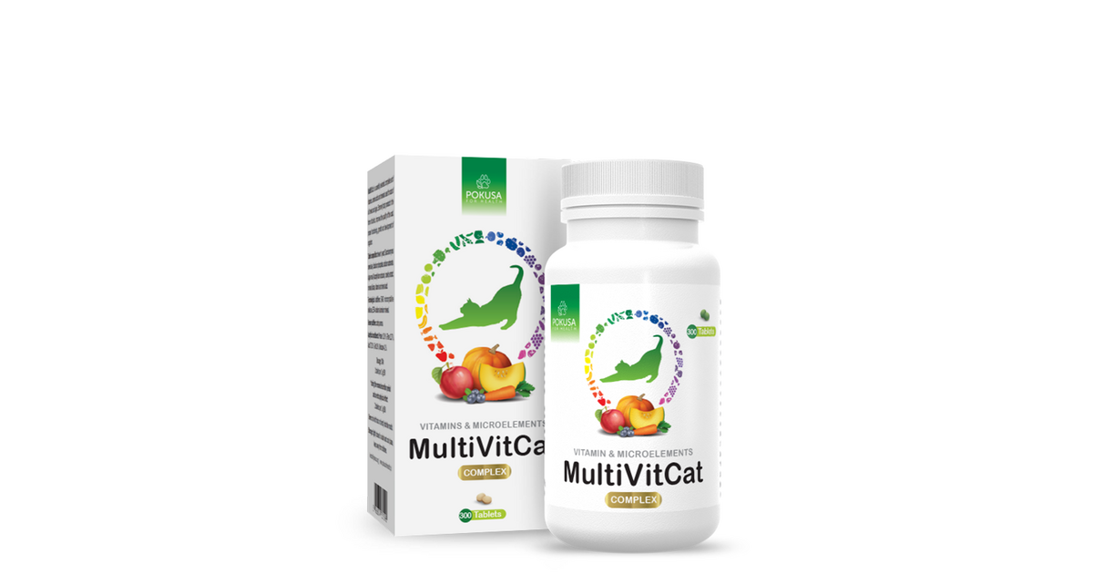 POKUSA GREENLINE MULTIVIT CAT - WITAMINY DLA KOTA 300 TABLETEK - DAISY ...